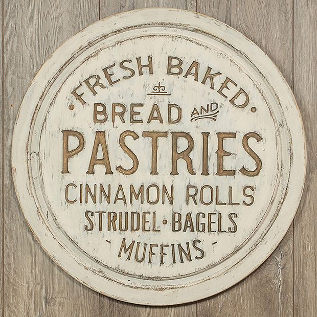 Bread and Pastries Wall Sign | Antique Farmhouse
