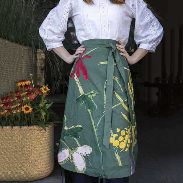 Floral Design Gathering Apron | Antique Farmhouse
