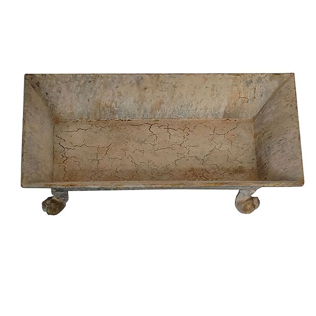 Footed Rectangle Tole Tray | Antique Farmhouse