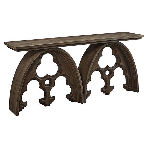 Gothic Cathedral Console Table | Antique Farmhouse