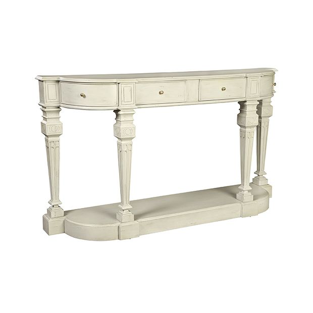 Grand French Country Console Table Antique Farmhouse