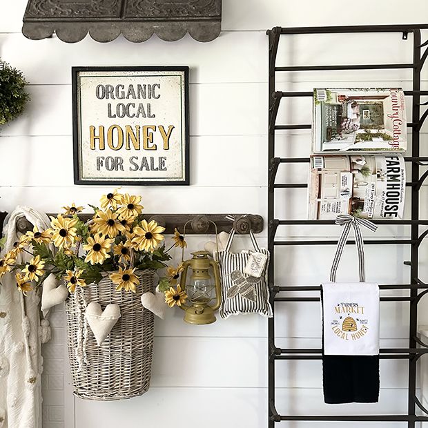 Huge Metal Wall Display Rack | Antique Farmhouse