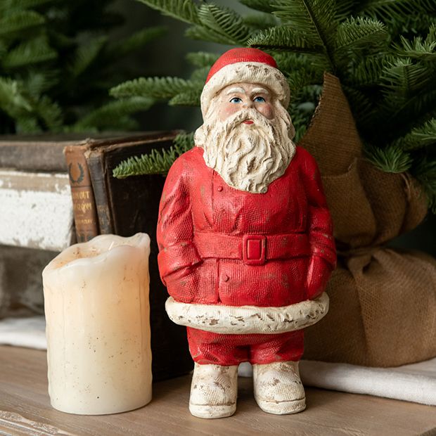 Jolly Red Santa Figurine | Antique Farmhouse