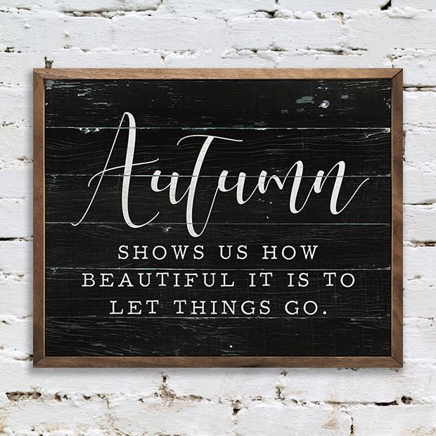 Let Things Go Wall Sign Antique Farmhouse