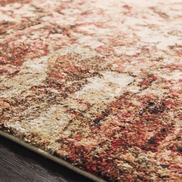Loloi Anastasia Collection Rust And Ivory Rug | Antique Farmhouse