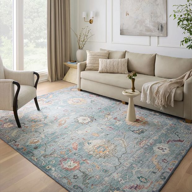 Loloi II Margot Collection Denim Multi Area Rug | Antique Farmhouse