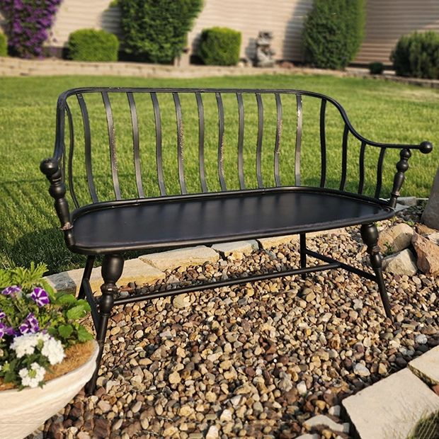 Modern Farmhouse Iron Bench | Antique Farmhouse
