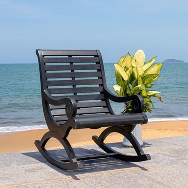 Modern Wood Patio Rocking Chair | Antique Farmhouse