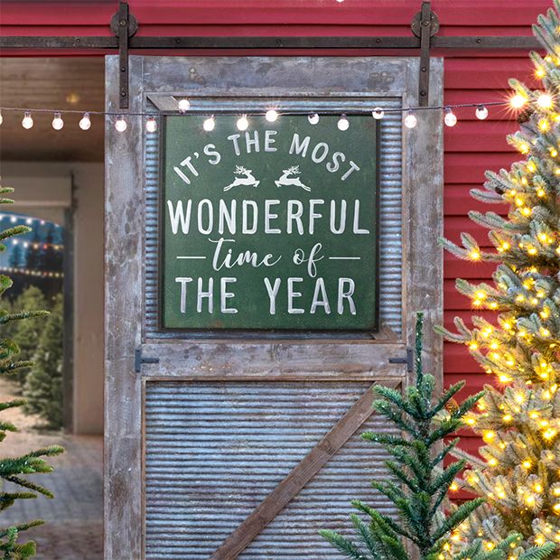 Most Wonderful Time Of The Year Wall Art | Antique Farmhouse