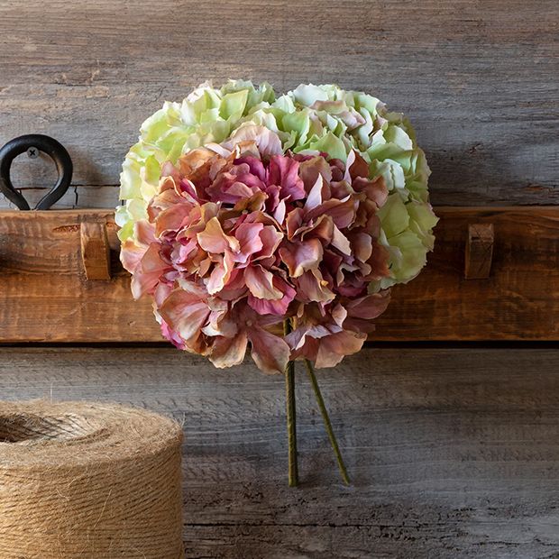 Multicolor 3 Stem Hydrangea Bundle | Antique Farmhouse