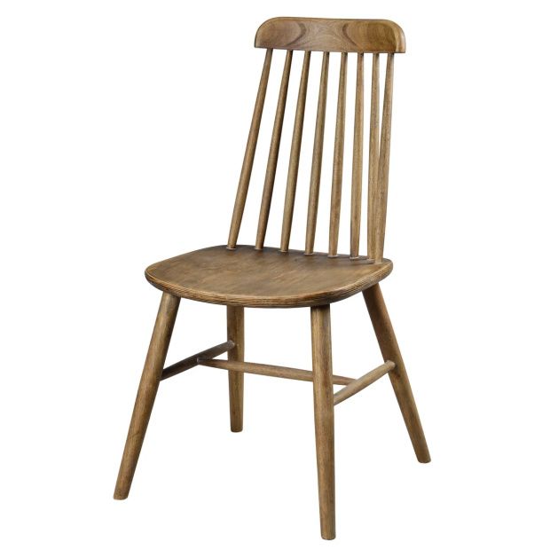 Natural Farmhouse Spindle Back Dining Chair Set of 2 | Antique Farmhouse