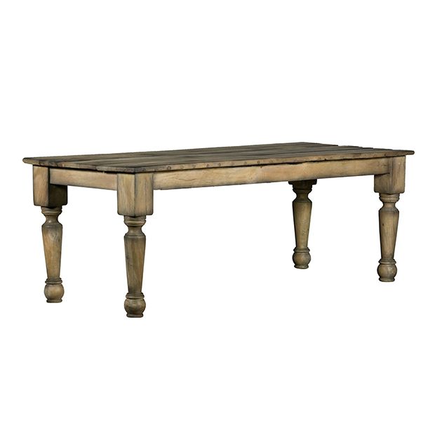 Natural Wood Rectangle Dining Table | Antique Farmhouse