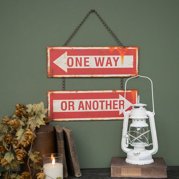 One Way or Another Stacked Hanging Sign | Antique Farmhouse