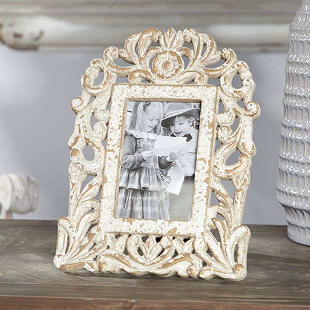 Ornate Wood Tabletop Frame | Antique Farmhouse