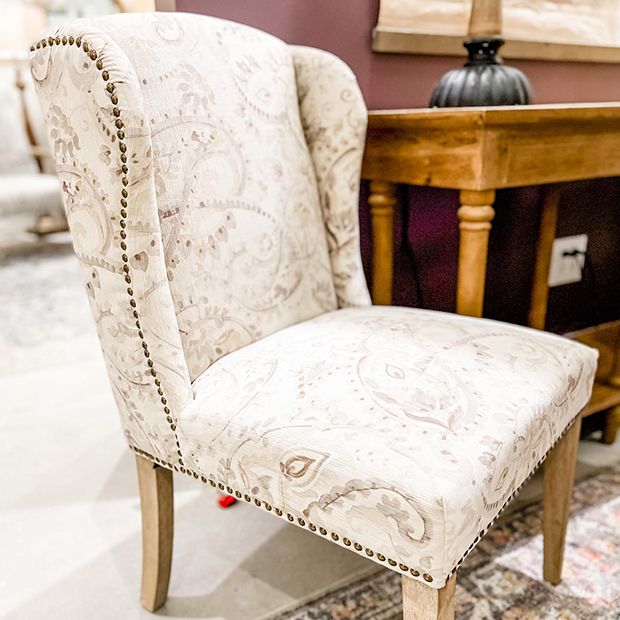 Paisley Print Dining Chair | Antique Farmhouse