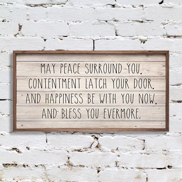 Peace Blessing Wall Art Antique Farmhouse