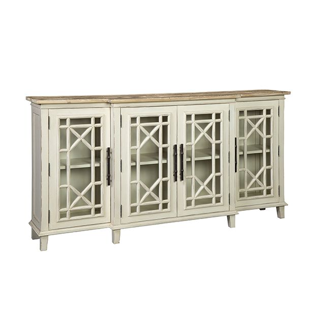 Pine Top Breakfront Sideboard | Antique Farmhouse