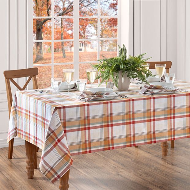 Plaid Harvest Tablecloth | Antique Farmhouse