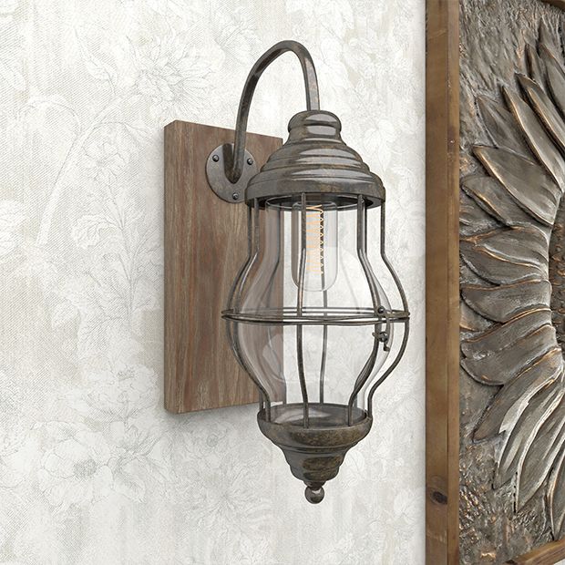 Rustic Accents LED Wall Sconce Lamp | Antique Farmhouse