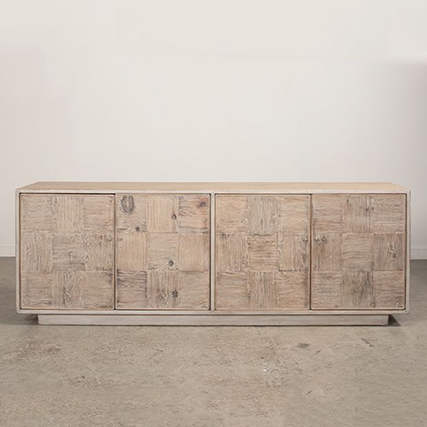 Rustic Contemporary 4 Door Sideboard | Antique Farmhouse