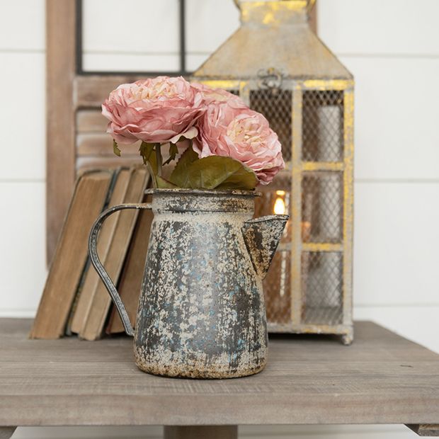 Rustic Decorative Pitcher Vase | Antique Farmhouse