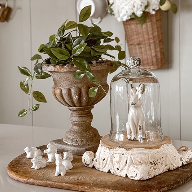 Rustic Distressed Urn Planter | Antique Farmhouse