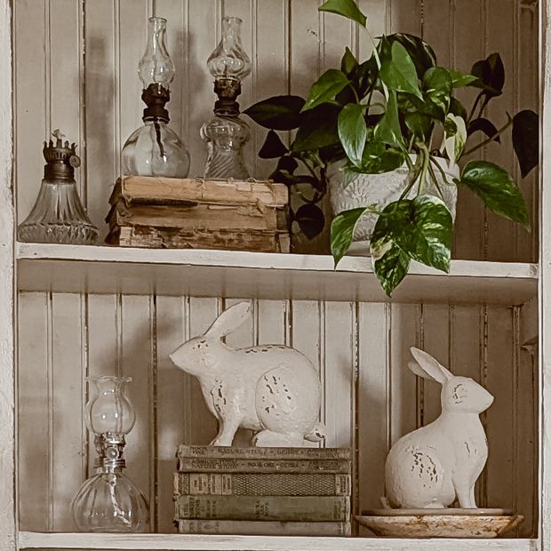 Rustic Rabbits Set of 2 | Antique Farmhouse