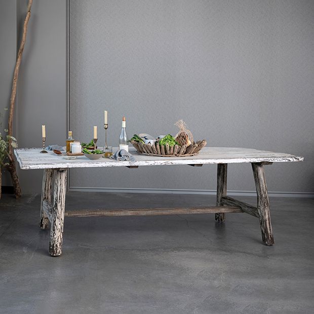 Rustic Reclaimed Wood Farmhouse Dining Table | Antique Farmhouse
