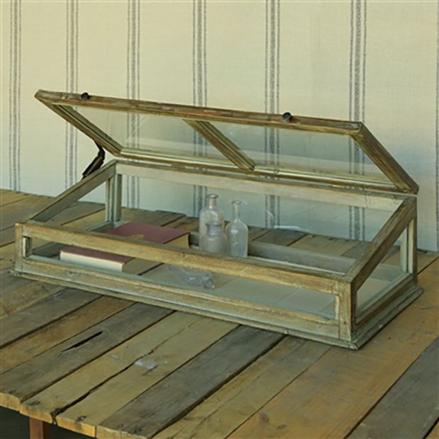 Rustic Shopkeeper Display Case | Antique Farmhouse