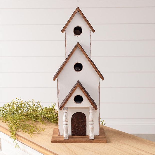 Rustic Three Story Birdhouse | Antique Farmhouse