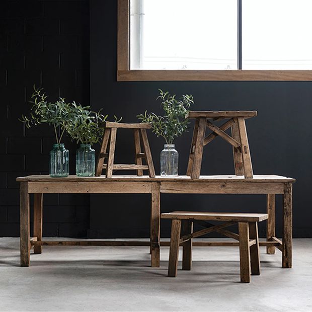 Salvaged Wood Work Table | Antique Farmhouse