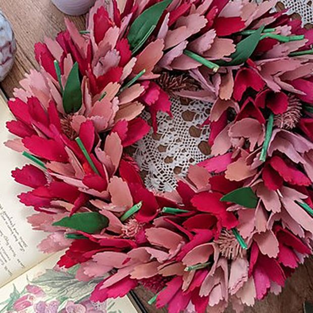 Shades Of Pink Wreath | Antique Farmhouse