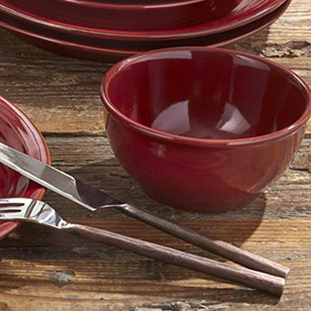 Simple Ceramic Ribbed Cereal Bowl Bundle Antique Farmhouse