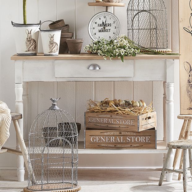 Simple Cottage Console Table | Antique Farmhouse