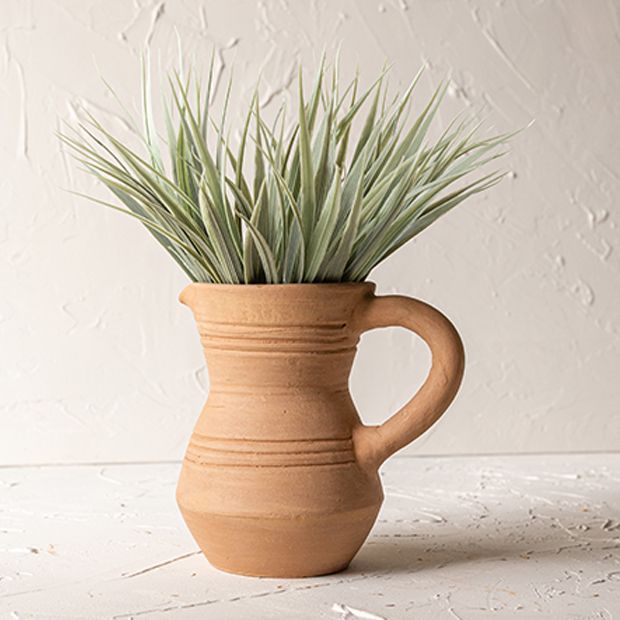 Simple Farmhouse Terracotta Pitcher | Antique Farmhouse