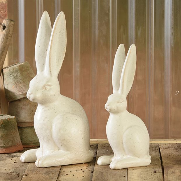 Simply Chic Ceramic Sitting Bunny | Antique Farmhouse