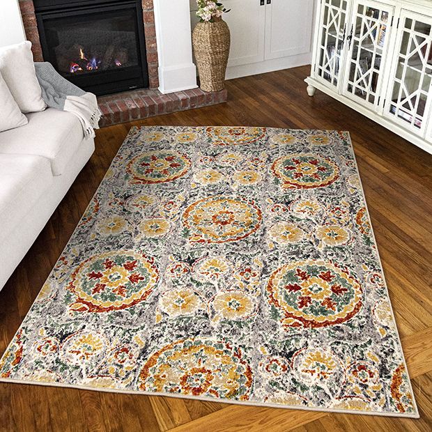 Simply Southern Cottage Taylor Grey Area Rug | Antique Farmhouse