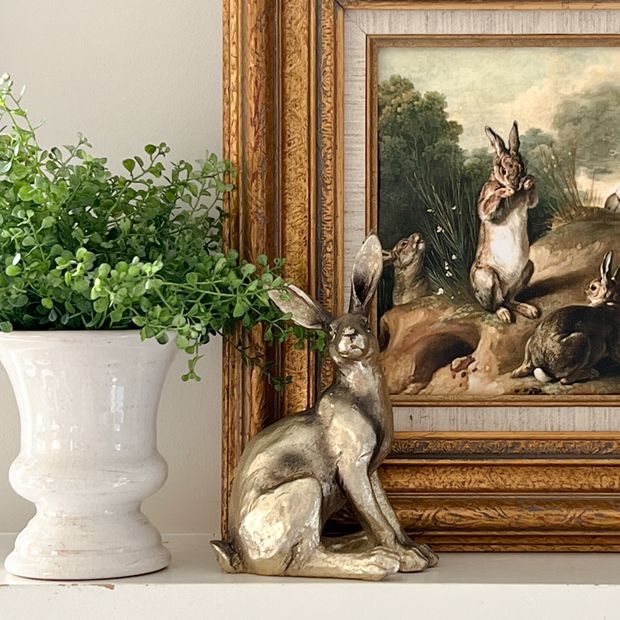 Sitting Bunny Statue | Antique Farmhouse