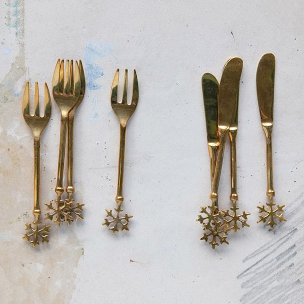 Snowflake Handled Knife And Fork Collection | Antique Farmhouse