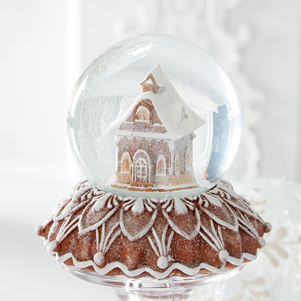 Sparkling Gingerbread House Snow Globe | Antique Farmhouse