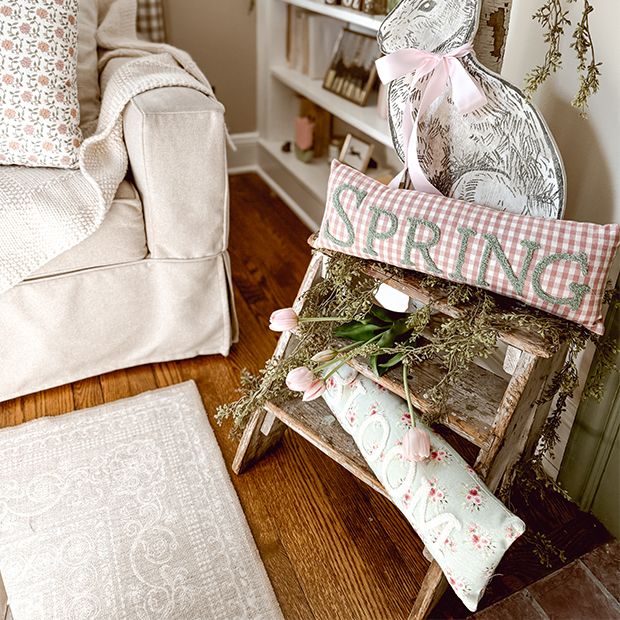 Spring Bloom Accent Pillow Set of 2 | Antique Farmhouse