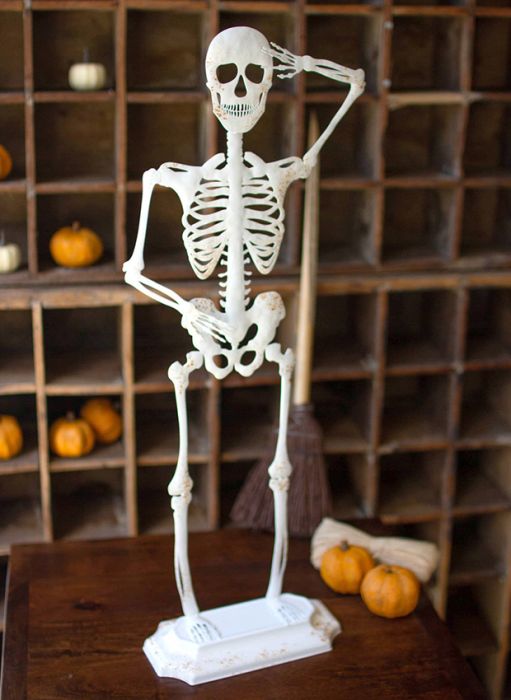 Standing Metal Mister Skeleton | Antique Farmhouse