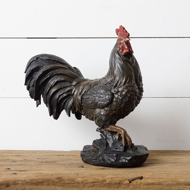 Tabletop Rooster Decor | Antique Farmhouse