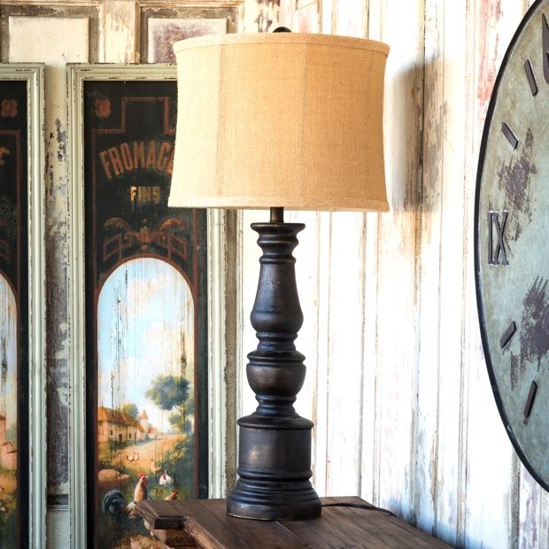 Tall Pillar Table Lamp | Antique Farmhouse