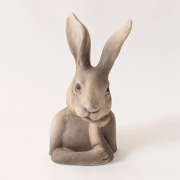 Thinking Rabbit Bust | Antique Farmhouse