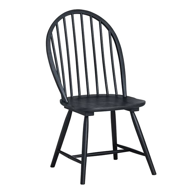 Simple Farmhouse Black Dining Chair Set of 2 | Antique Farmhouse
