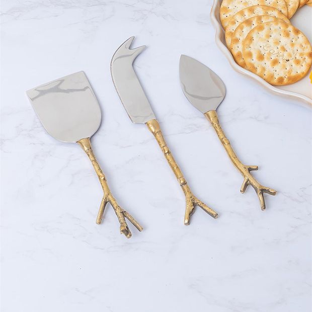Twig Handled Cheese Spreaders Set of 3 | Antique Farmhouse