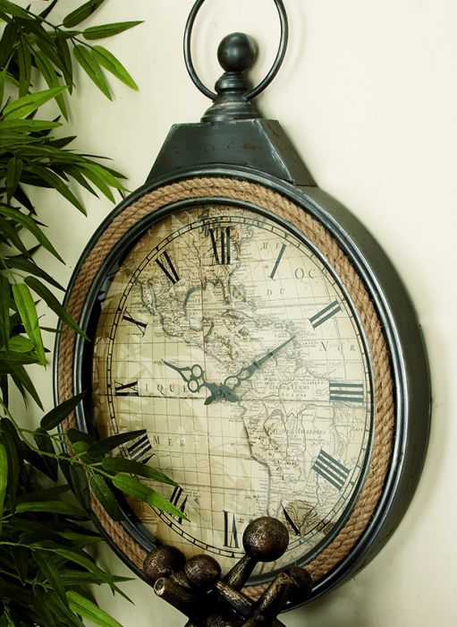 Vintage Inspired Coastal Wall Clock | Antique Farmhouse