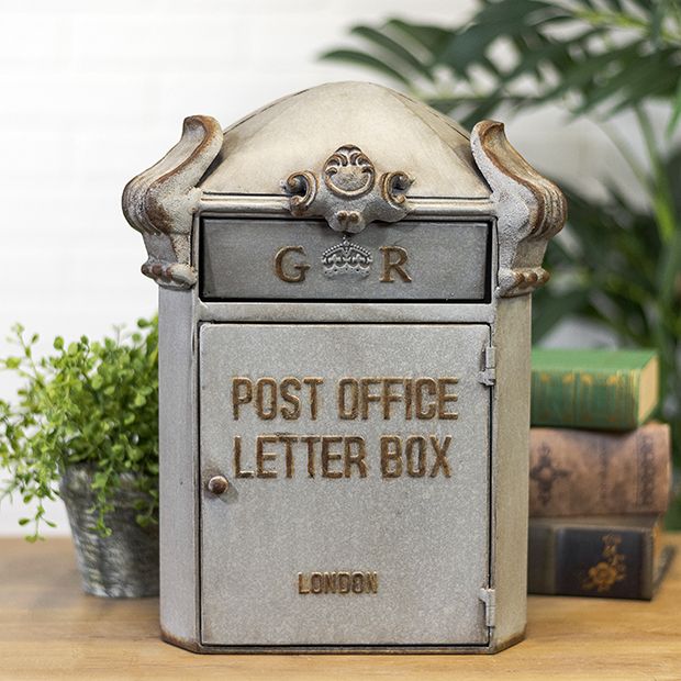 Vintage Inspired Metal Post Office Letter Box | Antique Farmhouse