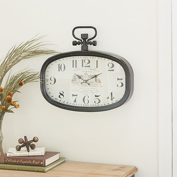 Vintage Inspired Oval Chateau Clock | Antique Farmhouse